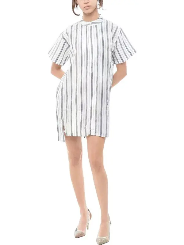 Woolrich Striped Mini Dress - White