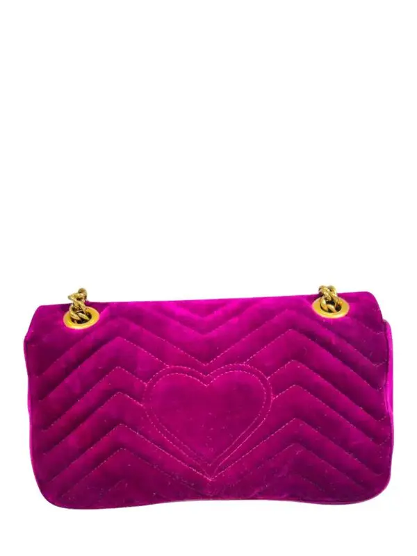 Gucci Gg Marmont Matelassé Shoulder Bag - Purple