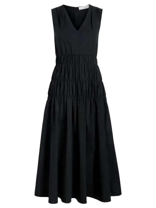 Proenza Schouler White Label Jenna Tiered Midi Dress - Black