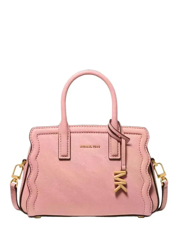 Michael Kors Laila Extra-small Pebbled Leather Convertible Crossbody Bag - Pink