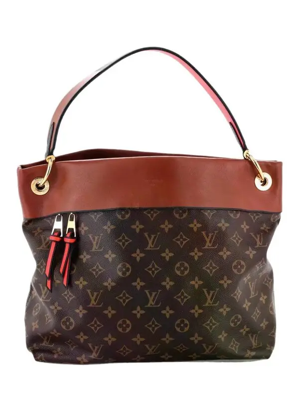 LOUIS VUITTON Tuileries Monogram Canvas Leather Hobo Bag - Multicolour