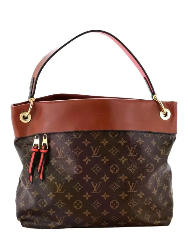 LOUIS VUITTON Tuileries Monogram Canvas Leather Hobo Bag - Multicolour