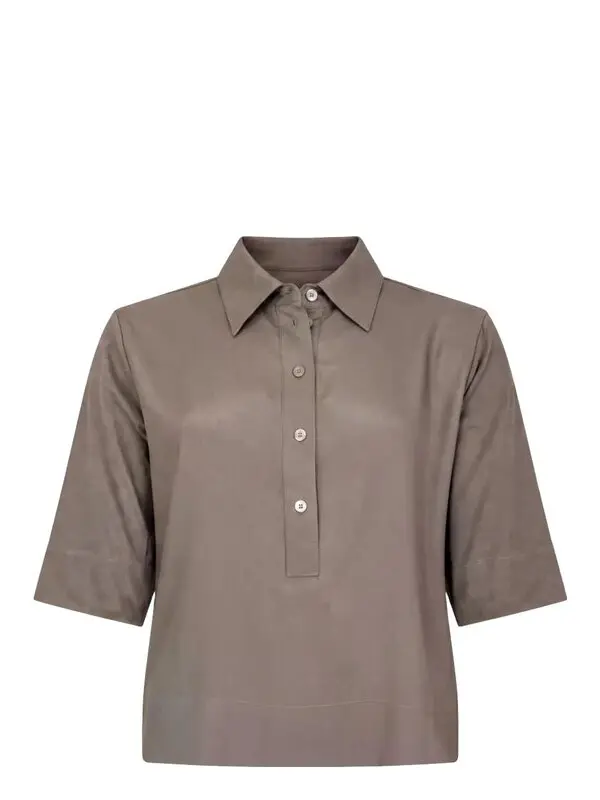 Seventy Short Sleeve Jersey Polo Shirt - Neutrals