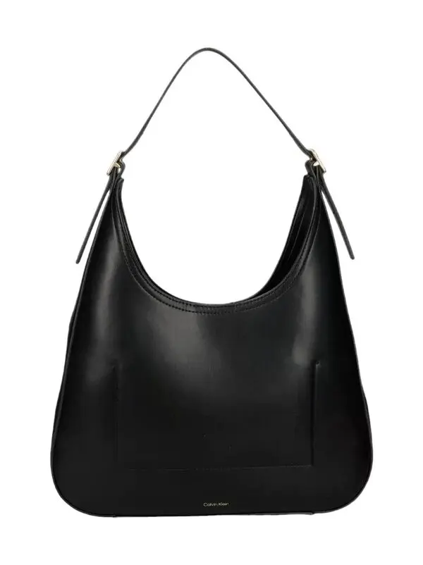 Calvin Klein Plaque Shoulder Bag - Black