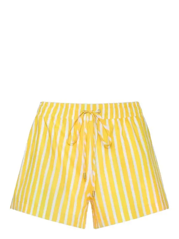 L'Agence Royce Striped Shorts - Yellow