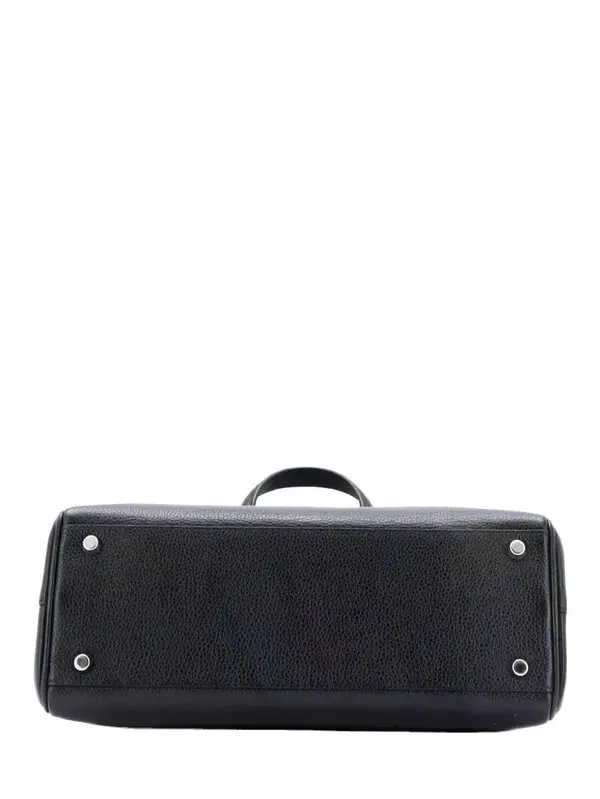 Gucci Zumi Top Handle Bag Leather Small Satchel - Black