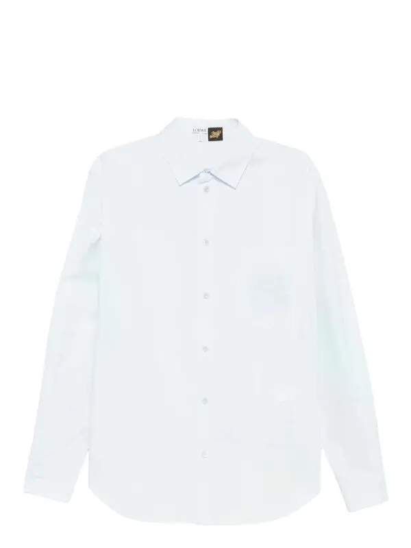 Loewe X Paula's Ibiza Anagram-embroidered Shirt - Blue