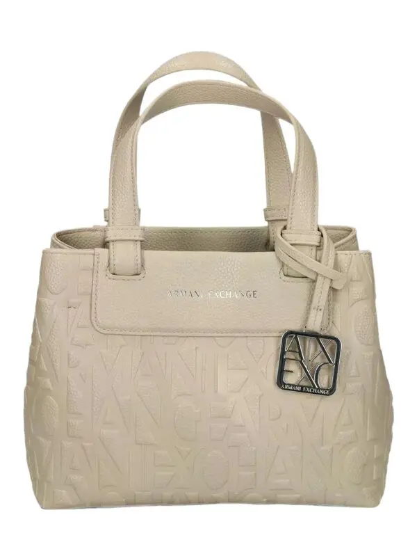 Armani Exchange Logo-embossed Tote Bag - Neutrals