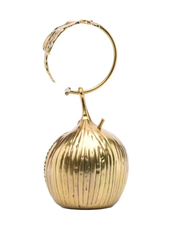 Cult Gaia Leaf-handle Pomegranate Mini Bag - Gold