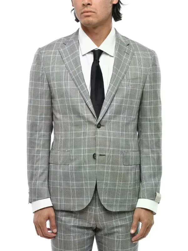 Corneliani Academy District-check Suit - Grey