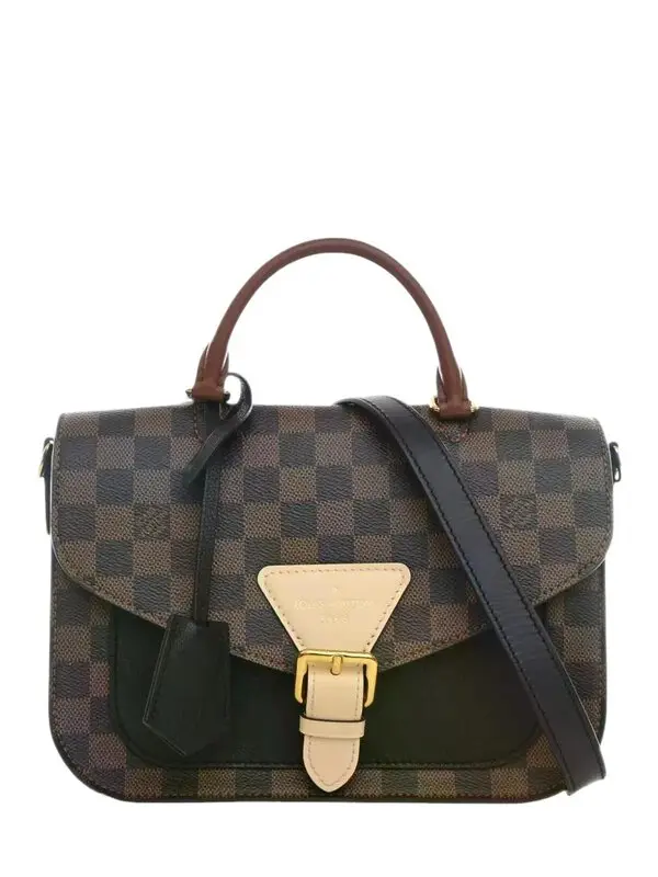 LOUIS VUITTON 2020 Damier Ebene Beaumarchais Satchel - Brown