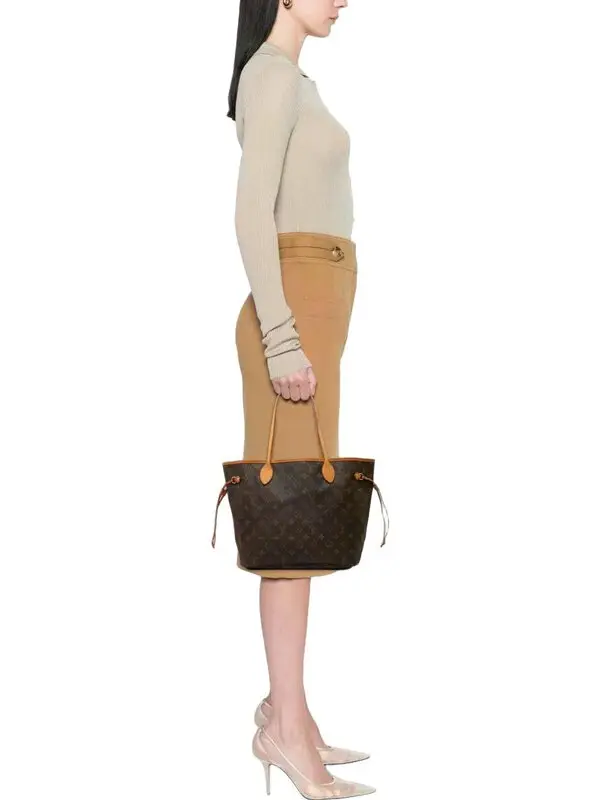 LOUIS VUITTON Monogram Neverfull Mm Tote Bag - Brown