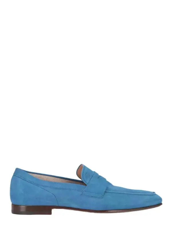 TOD'S Suede Penny Loafers - Blue