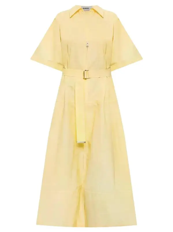 Simkhai Meridith Belted Midi Dress - Yellow