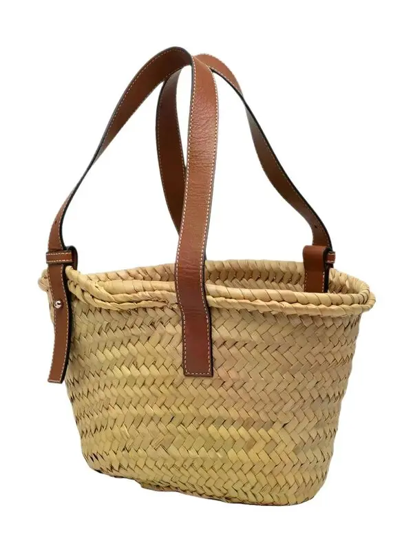 Loewe Raffia Anagram Basket Tote - Neutrals