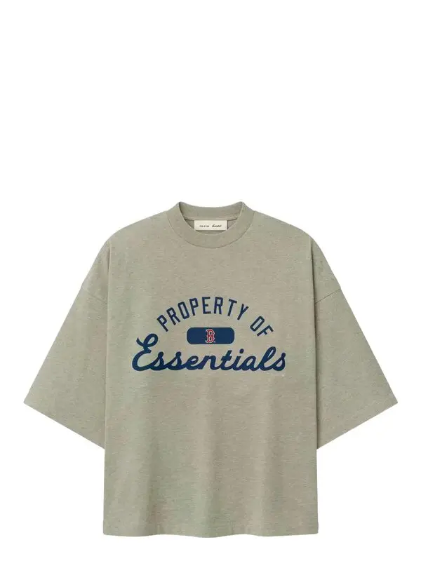 Fear Of God X Boston Red Sox Merch T-shirt - Grey