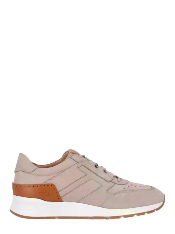 TOD'S Panelled Perforated Sneakers - Neutrals