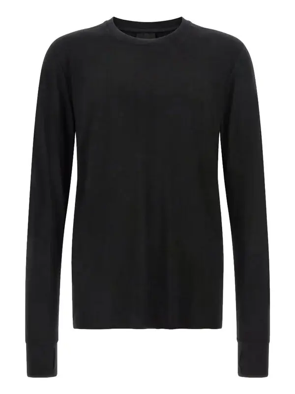 THOM KROM Thumb-hole-cuff Cross-seam T-shirt - Black