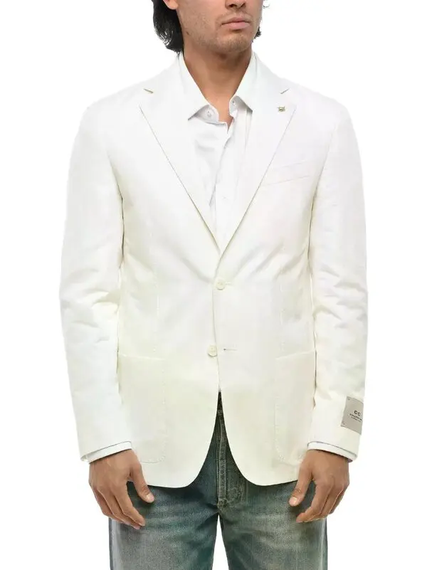 Corneliani Cc Collection Single-breasted Blazer - White