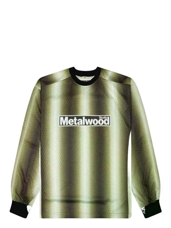METALWOOD STUDIO Long Sleeve T-shirt With Halftone Dot Print - Green