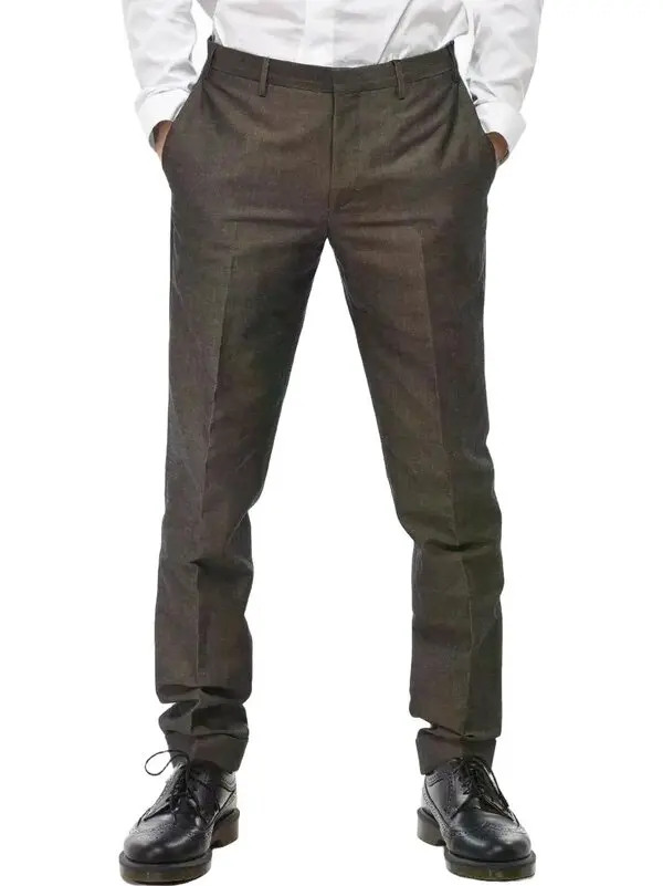 Corneliani Bouclé-texture Trousers - Brown