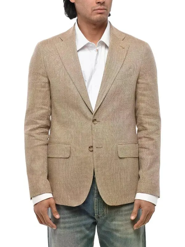 Corneliani Single-breasted Flap-pocket Blazer - Neutrals