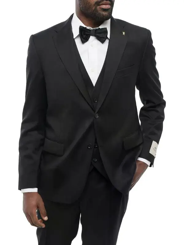 Corneliani Three-piece Wool Suit - Black