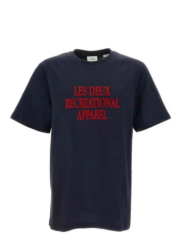 LES DEUX Graphic-print T-shirt - Blue