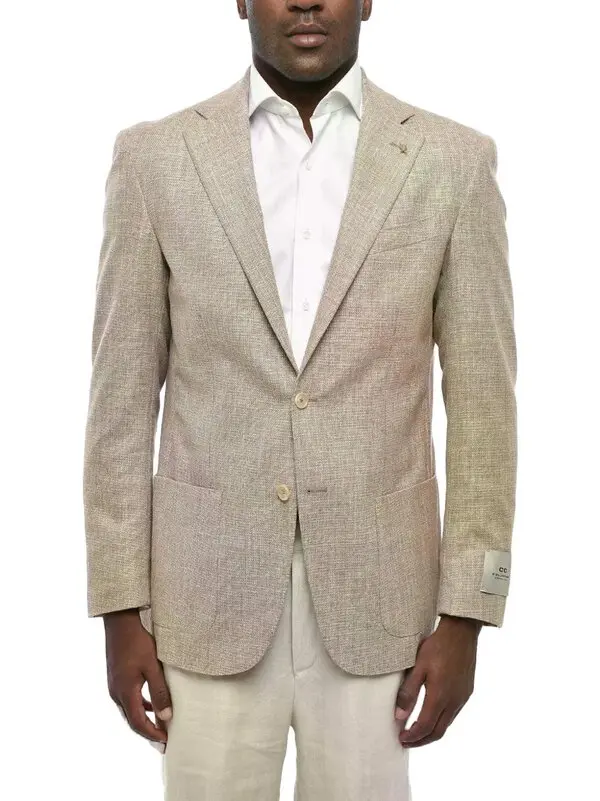 Corneliani Single-breasted Patch-pocket Blazer - Neutrals