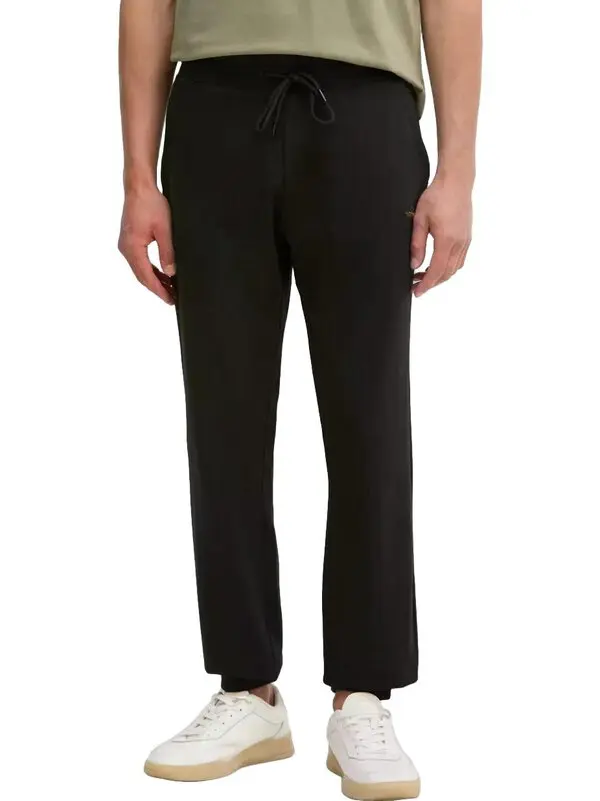 AERONAUTICA MILITARE Logo-embroidered Drawstring Track Pants - Black