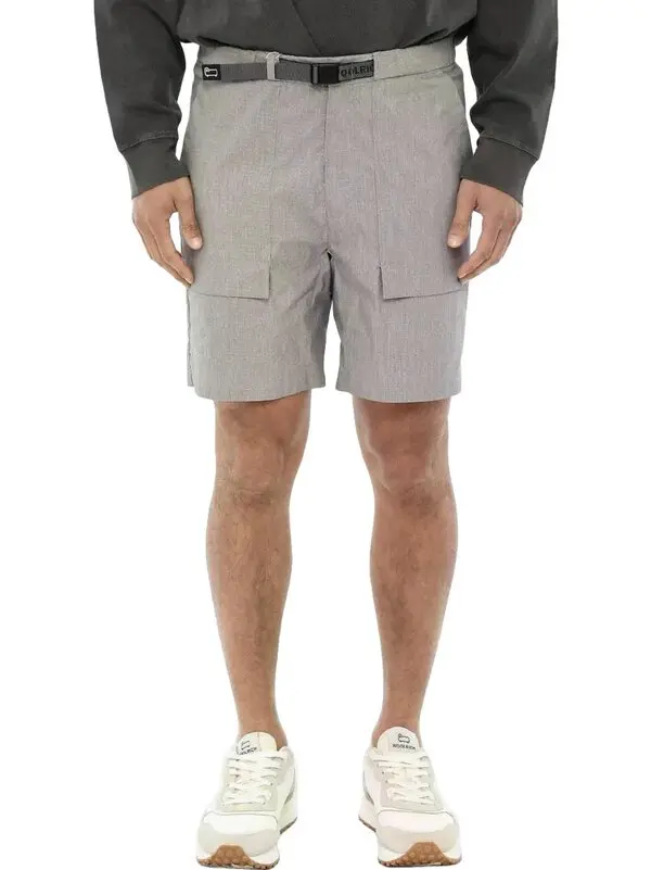 Woolrich Belted Ripstop Shorts - Grey