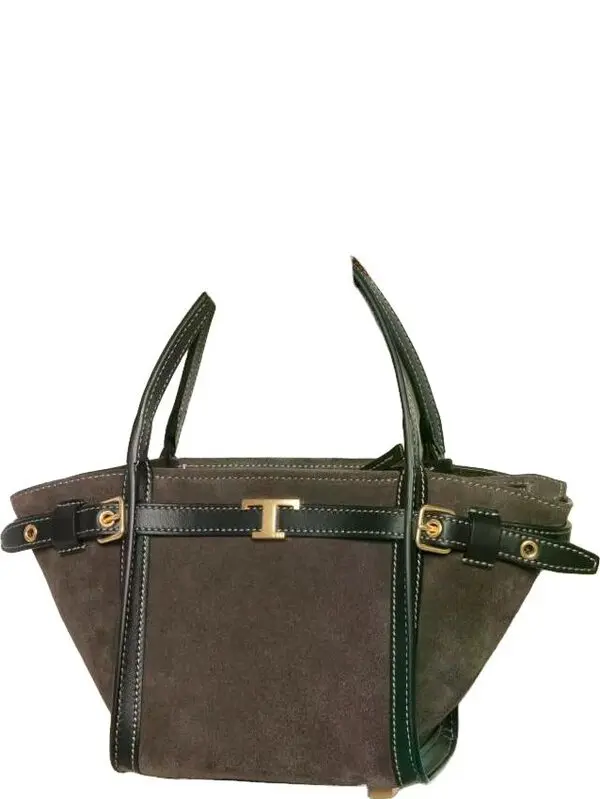 TOD'S Timeless Buckle-detail Tote Bag - Brown