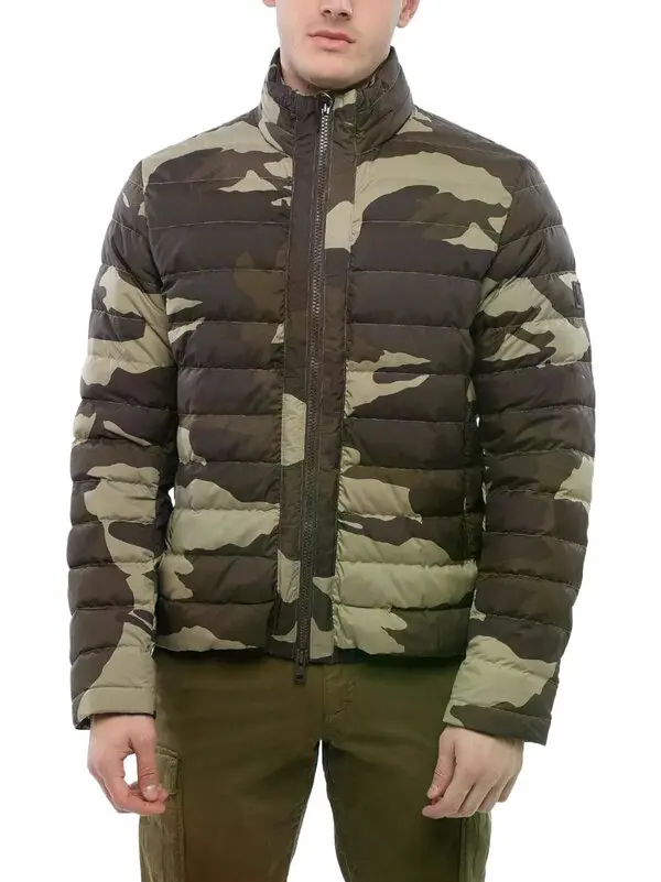 Woolrich Bering Camouflage-print Quilted Jacket - Brown