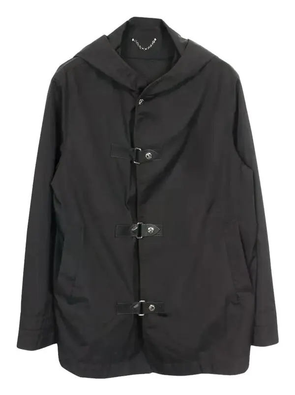 LOUIS VUITTON Hooded Parka Coat - Black