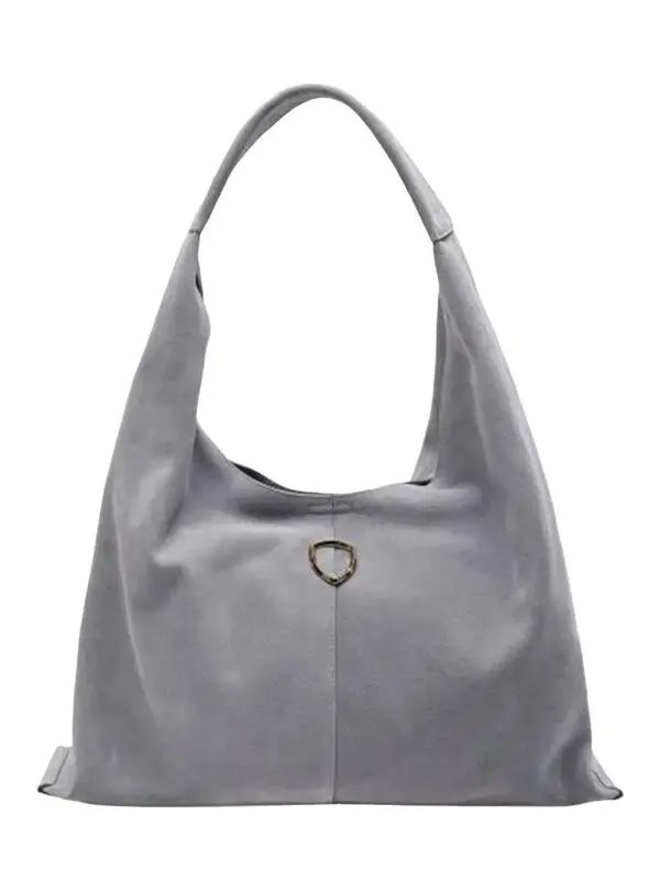 BLAUER. Ring Detail Shoulder Bag - Grey