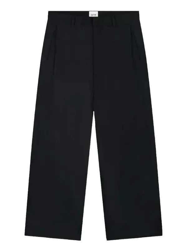 ARTE ANTWERP Gallery Pleated Wool Trousers - Black