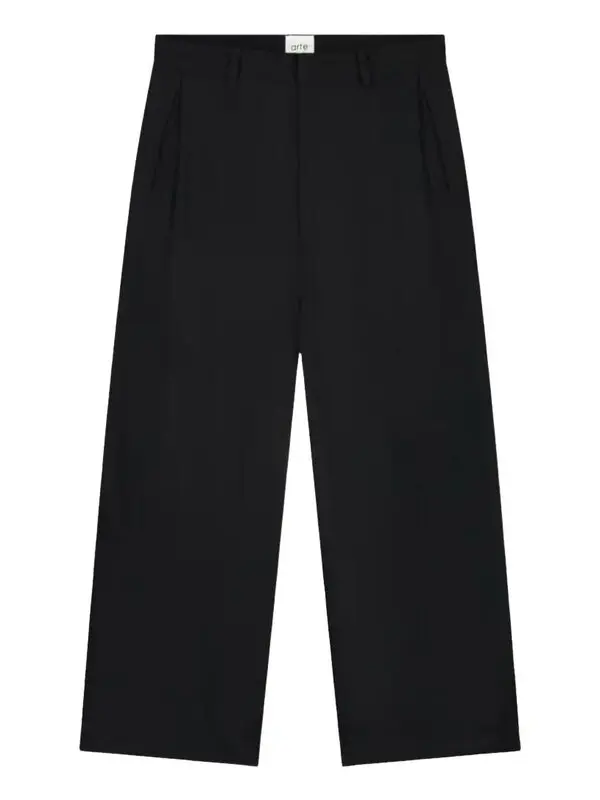 ARTE ANTWERP Gallery Pleated Wool Trousers - Black