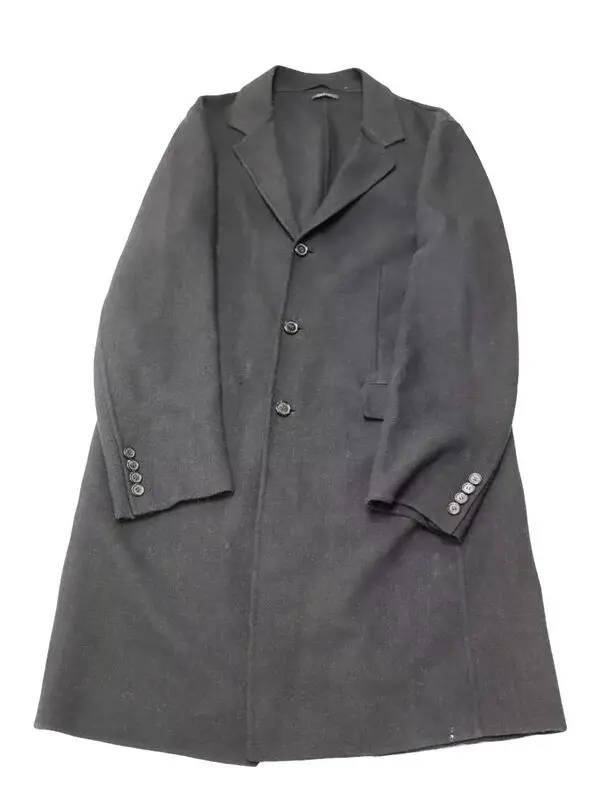 Prada Single-breasted Wool Overcoat - Grey