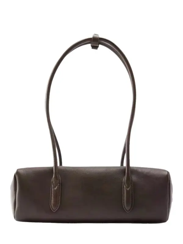 JNBY Minimalist Leather Shoulder Bag - Brown