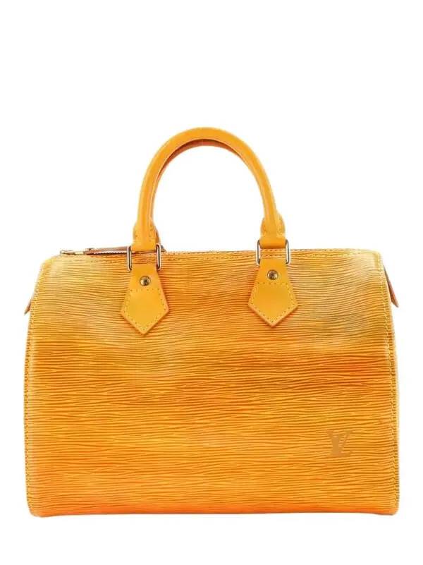 LOUIS VUITTON Speedy Handbag Epi Leather 25 Satchel - Yellow