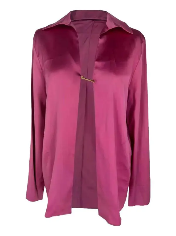 Jacquemus La Chemise Notte Satin Shirt - Pink