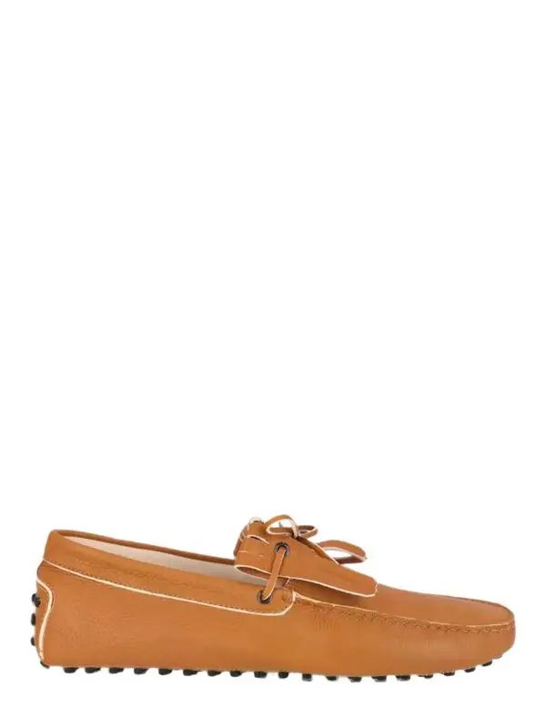 TOD'S Fringe Detail Gommino Loafers - Brown