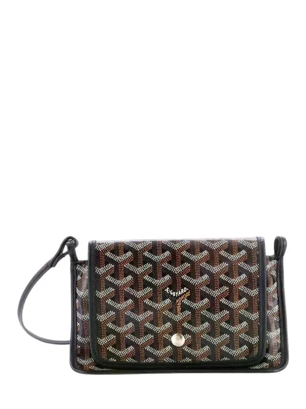Goyard Plumet Clutch Wallet In Coated Canvas - Black