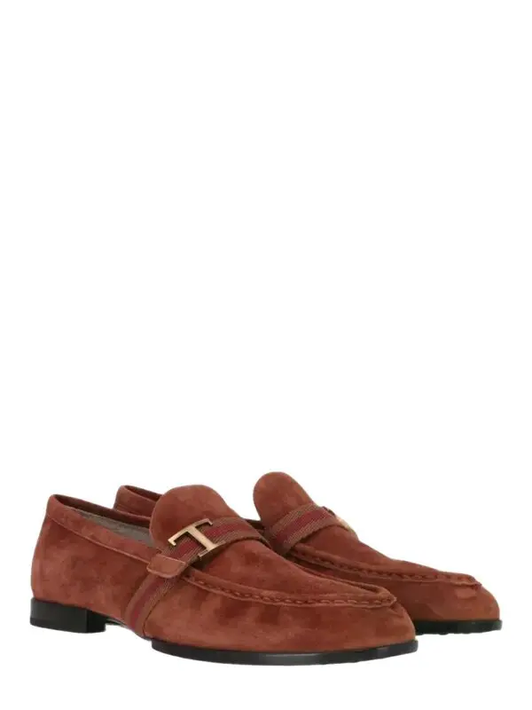 TOD'S Timeless Suede Loafers - Brown