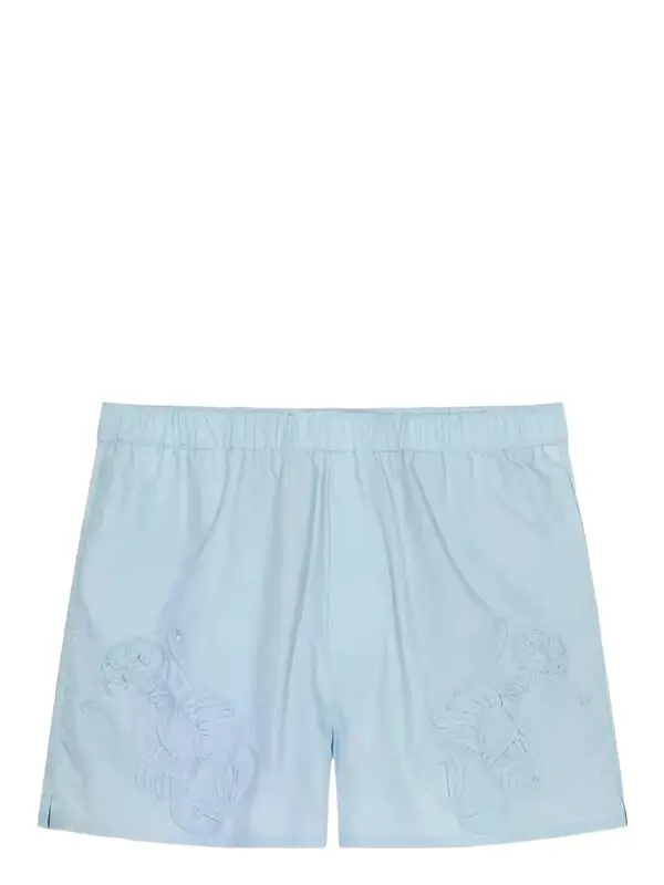 Closed Embroidered Detail Shorts - Blue
