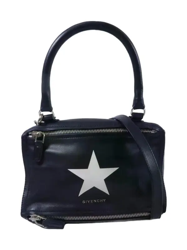 Givenchy Pandora Star-print Shoulder Bag - Black