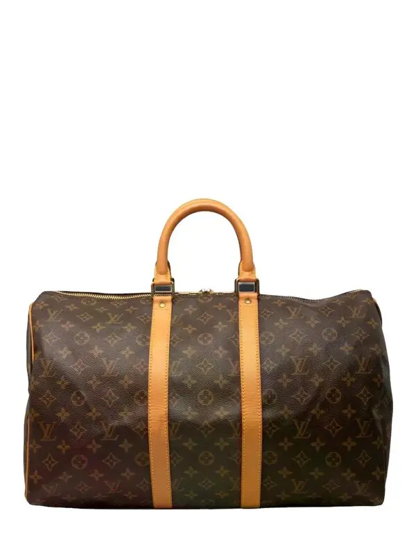 LOUIS VUITTON 1992 Monogram Keepall 45 Travel Bag - Brown