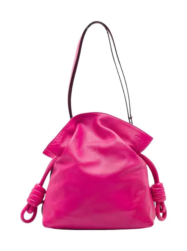 Loewe Medium Nappa Flamenco Knot Shoulder Bag - Pink