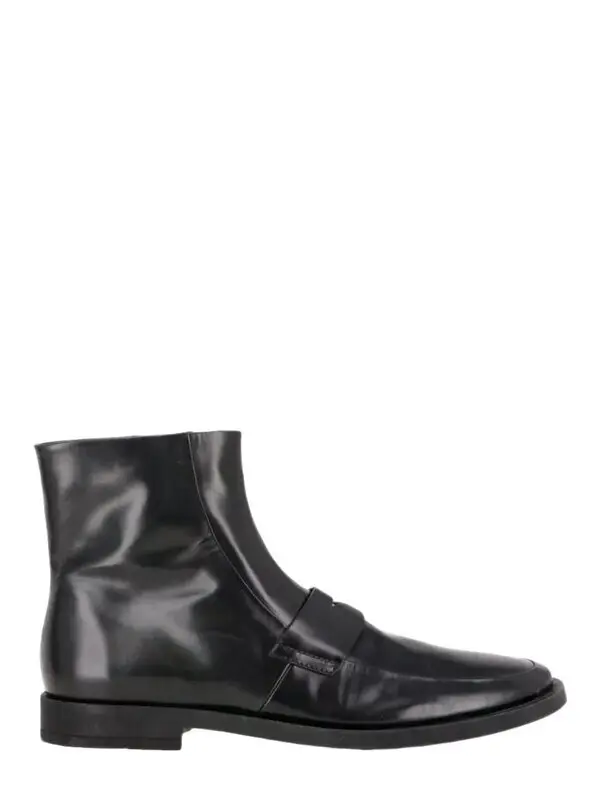 TOD'S Penny-slot Side-zip Ankle Loafers - Black