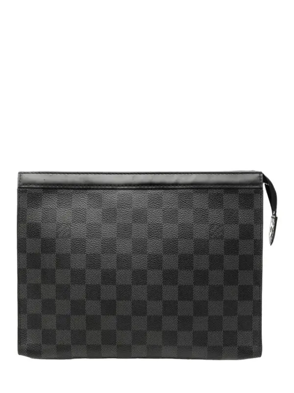 LOUIS VUITTON Damier Graphite Pochette Voyage Mm Clutch Bag - Black